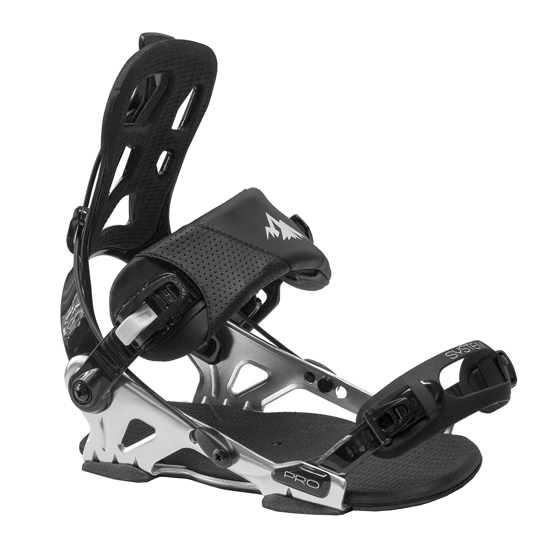 System Pro All Mountain Men's Rear Entry Step-In Snowboard Bindings 20 ...